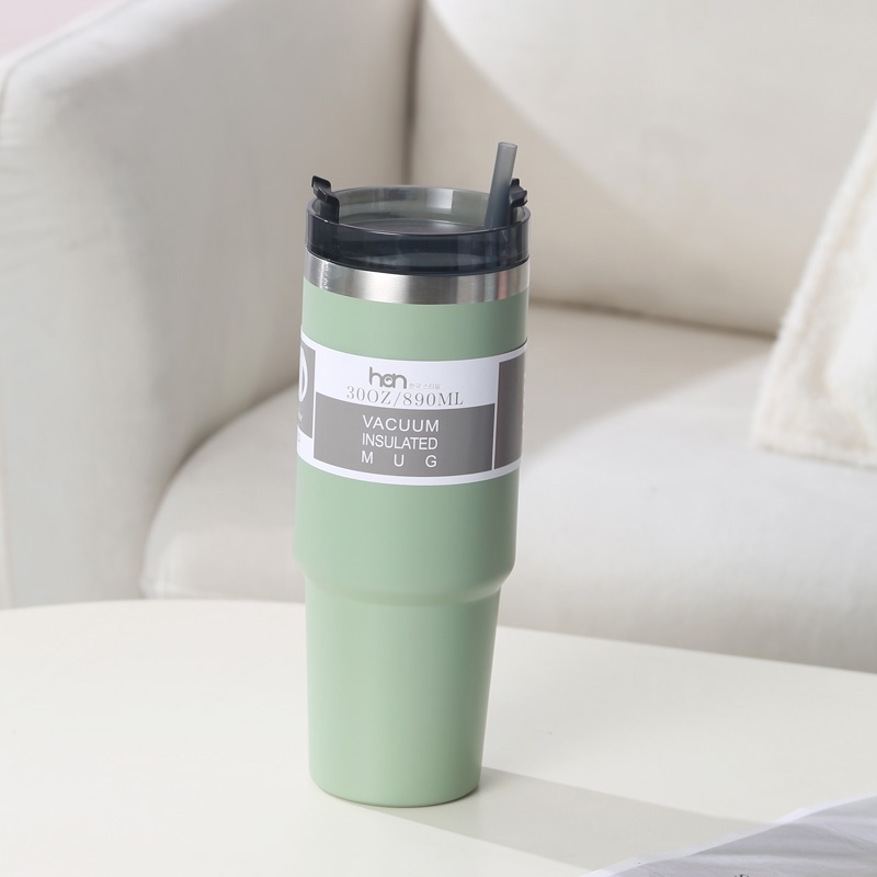 HAN แก้วเก็บความเย็น 30oz 890ml สแตนเลสแท้ รับประกันไอน้ำไม่เกาะแก้ว ขนาด 30ออนซ์ พร้อมส่งจากไทย ...