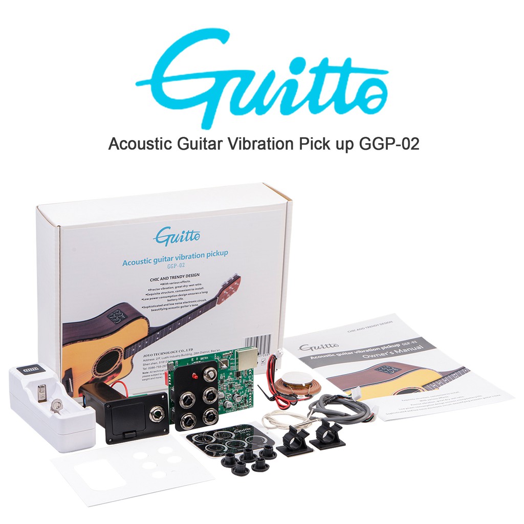 Guitto Acoustic Guitar Vibration Pick up รุ่น GGP-02 | Shopee Thailand