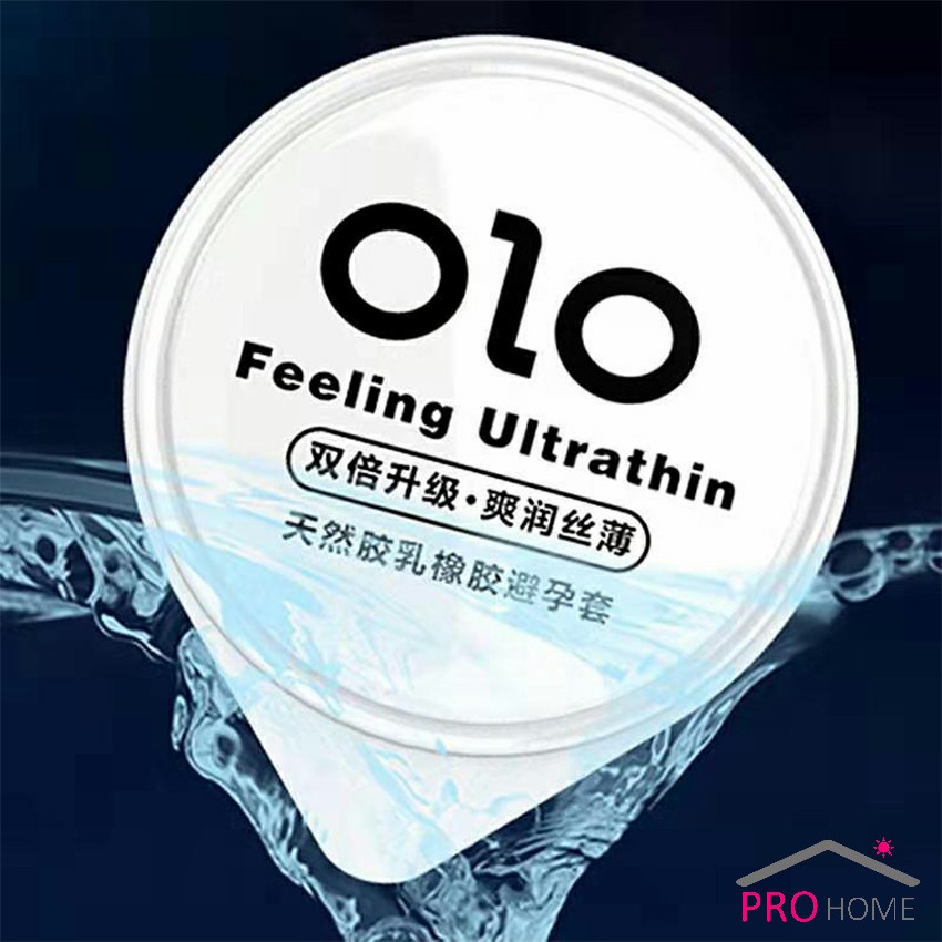 สัมผัสแนบสนิท ถุงยางอนามัยบางเฉียบ 0.001 มม. Olo 001 Comdoms (1ชิ้น) สารหล่อลื่นแบบธรรมชาติ ...