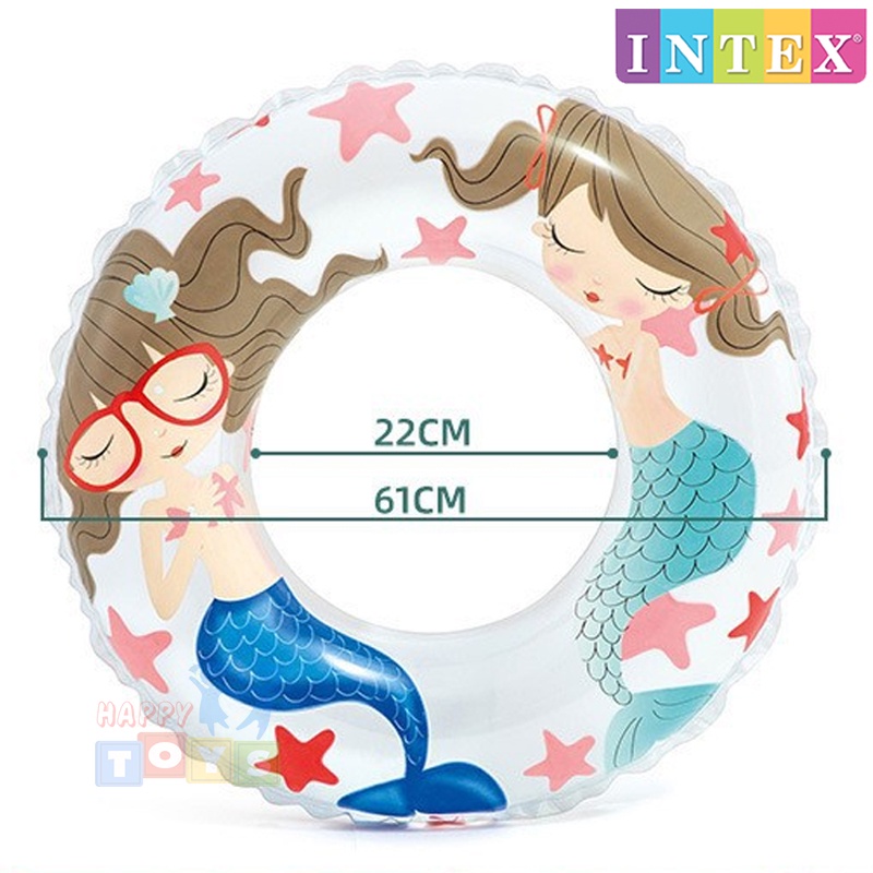Intex 59242 ห่วงยางลายการ์ตูน ขนาด 24 นิ้ว (61cm) SWIM RING | Shopee ...