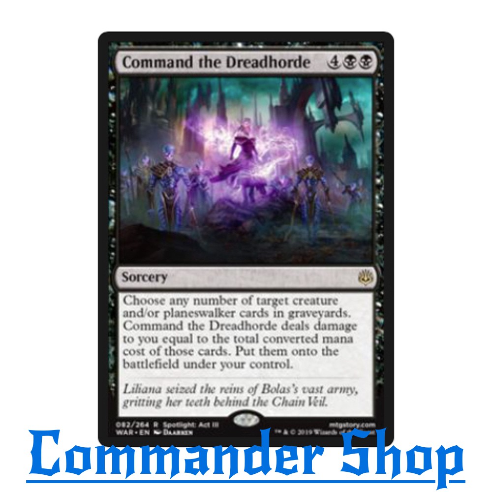 Command the Dreadhorde (Sorcery) Black Mv6 การ์ด Magic The Gathering ...