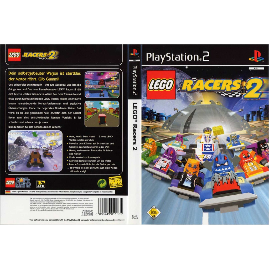 แผ่นเกมส์ PS2 LEGO Racers 2 คุณภาพ ส่งไว (CD) | Shopee Thailand
