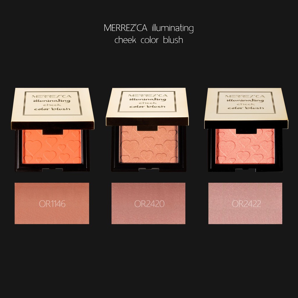 บรัชออนเมอเรสก้า ปัดแก้มหน้าใส Merrezca illuminating cheek blush ...