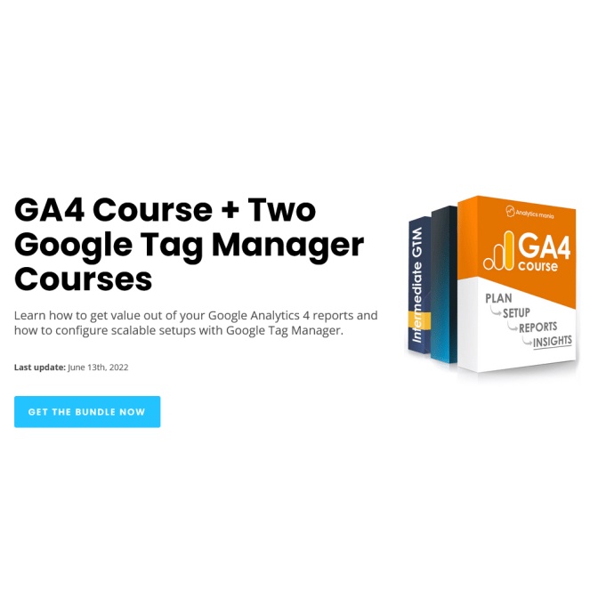 (หลักสูตรภาษาอังกฤษ) GA4 Course + Two Google Tag Manager Courses Bundle คอร์สออนไลน์ online ...