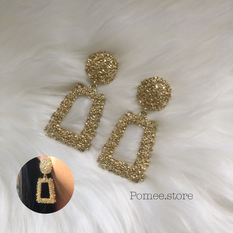 pomee.store ต่างหูสายฝอ zara สไตล์ | Shopee Thailand