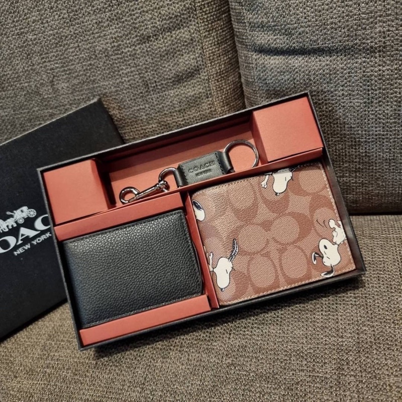 COACH C4326 COACH PEANUTS 3IN1 WALLET IN SIGNATURE CANVAS WITH SNOOPY ...