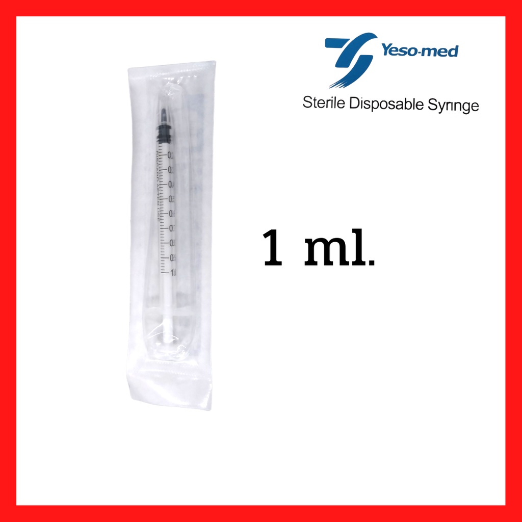 (1 ชิ้น) กระบอกฉีดยา Yeso Med Syringe 1, 3, 5 และ 10 ml. ไซริ้งค์ ...