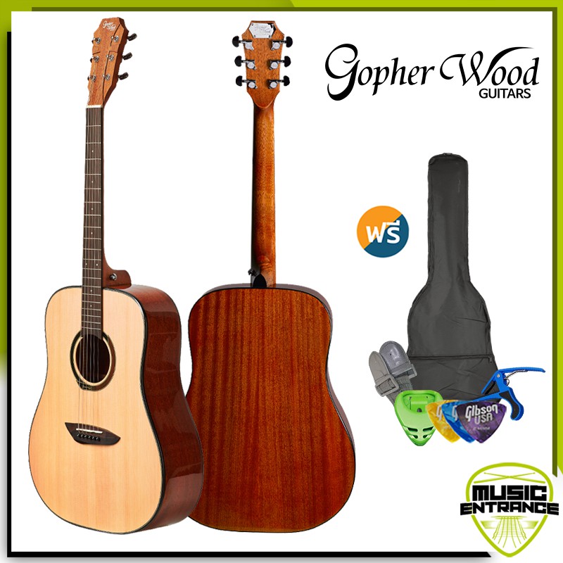 Gopherwood กีต้าร์โปร่ง 41 นิ้ว รุ่น G100 | Dreadnoght Shape | Shopee ...