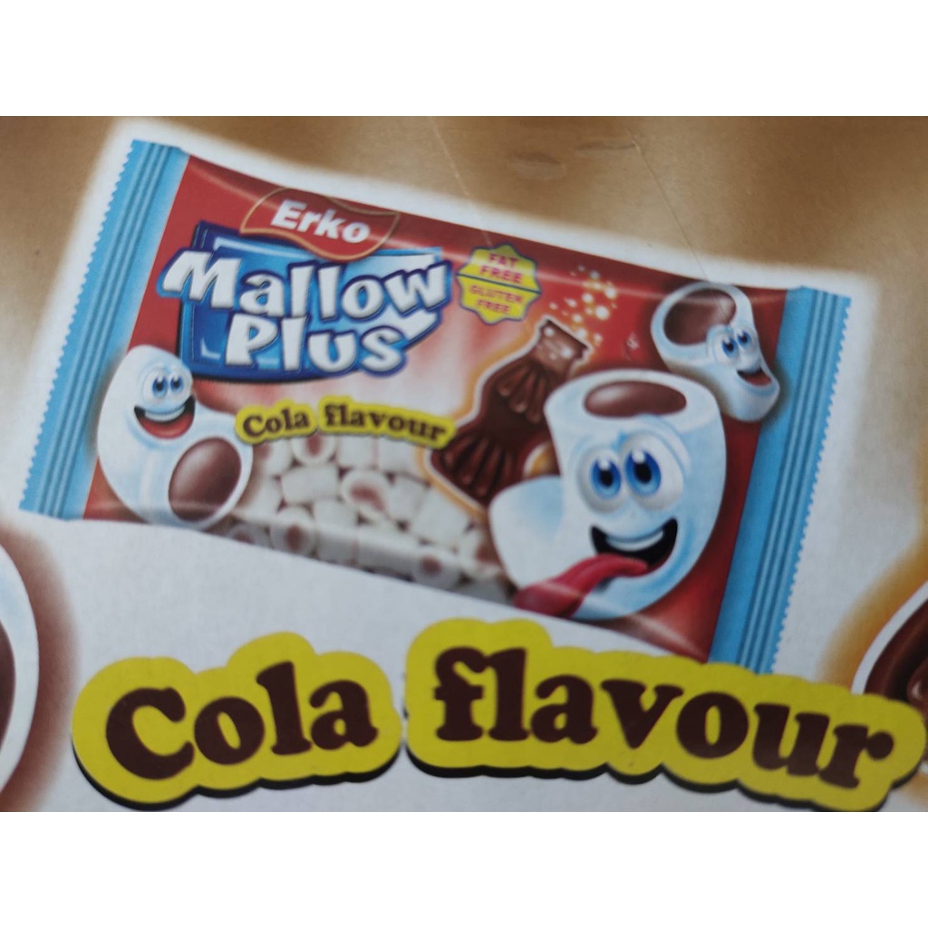 12 ซอง มาร์ชเมลโล เมลโล่ พลัส แบบซอง รส โคล่า mallow plus snack ...