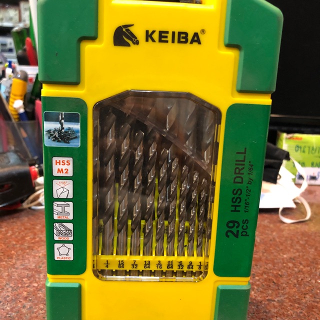 ชุดดอกสว่านเจาะเหล็ก,ไม้,พลาสติก 29ตัวชุด Keiba เกรดญี่ปุ่น | Shopee Thailand
