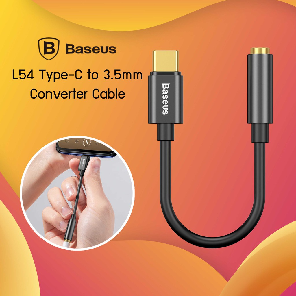 Baseus L54 USB-C to 3.5 mm Female Adapter อะแดปเตอสายสัญญาณ อะแดปเตอร์ ...