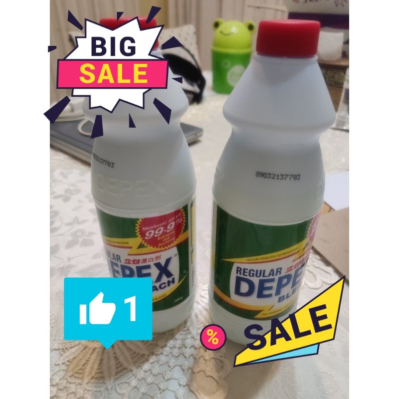 Depexx Bleachh Regular ไฮเตอร์ขวดเล็กมาเลเซีย 500ml ไฮเตอร์มาเลย์ขนาด depex | Shopee Thailand