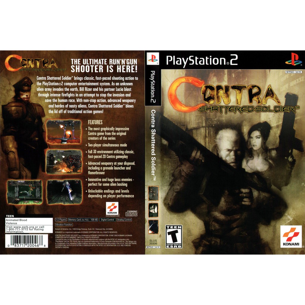 แผ่นเกม PS2 [Contra - Shattered Soldier (USA)] | Shopee Thailand