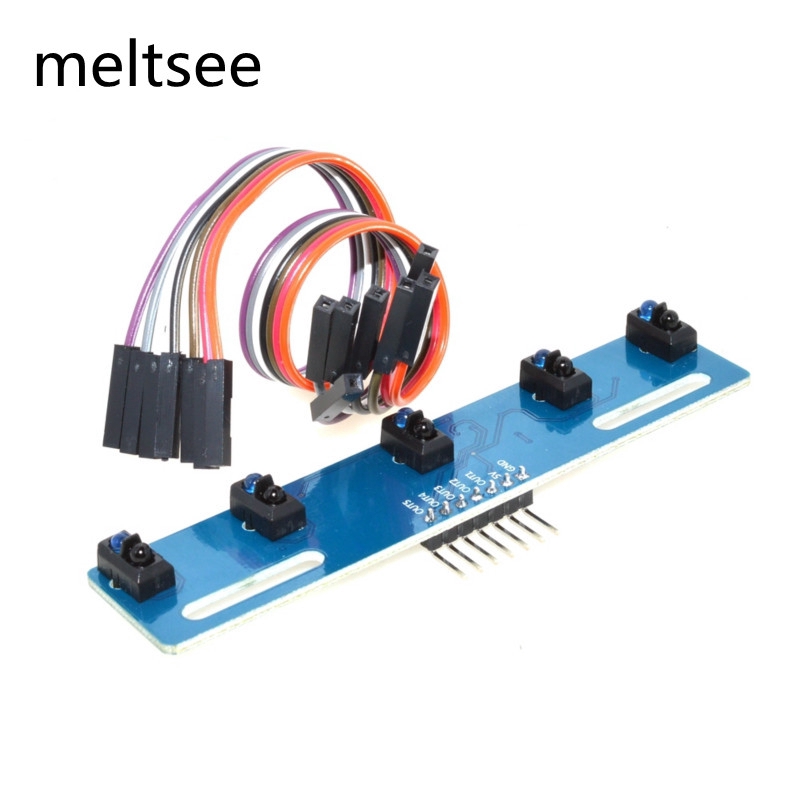 5 channel infrared sensor tcrt 5000 TCRT5000 kit 5 way/road ir อิเล็ก ...