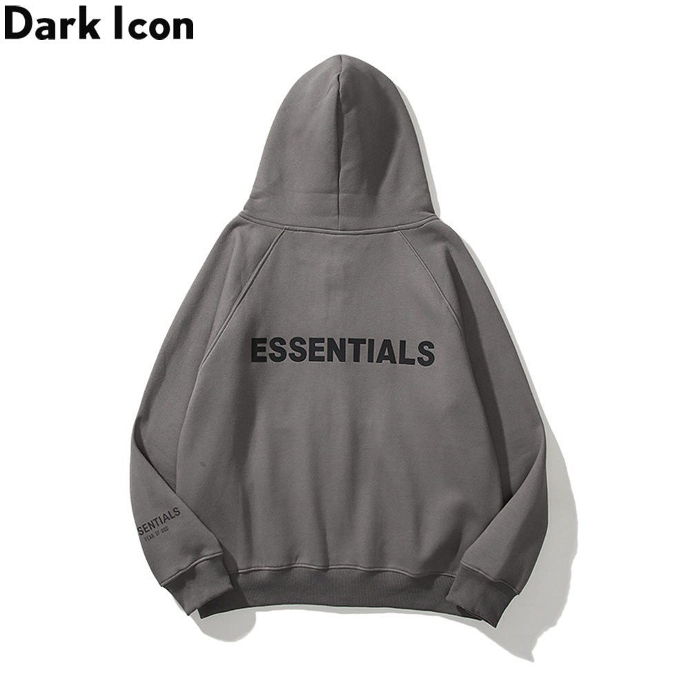 Fog Sweatshirt ผู้ชายฤดูใบไม้ผลิและฤดูใบไม้ร่วงบาง Terry Essentials ซิป ...