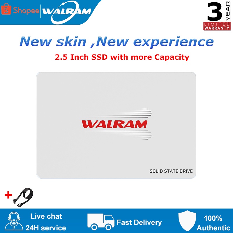Walram ฮาร์ดดิสก์ไดรฟ์ SSD 128Gb 256Gb 512Gb 480Gb 500Gb 1Tb SataIII ...
