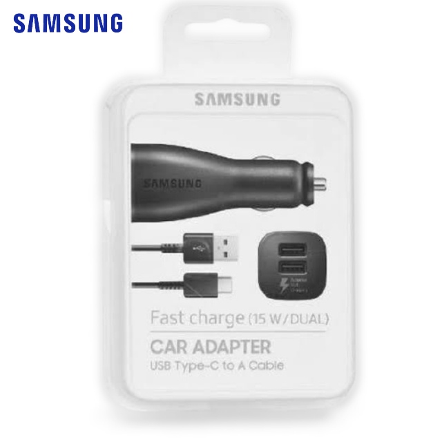 Samsung Car Adapter Fast Charge (15W/DUAL) USB Type-C to A Cable ...