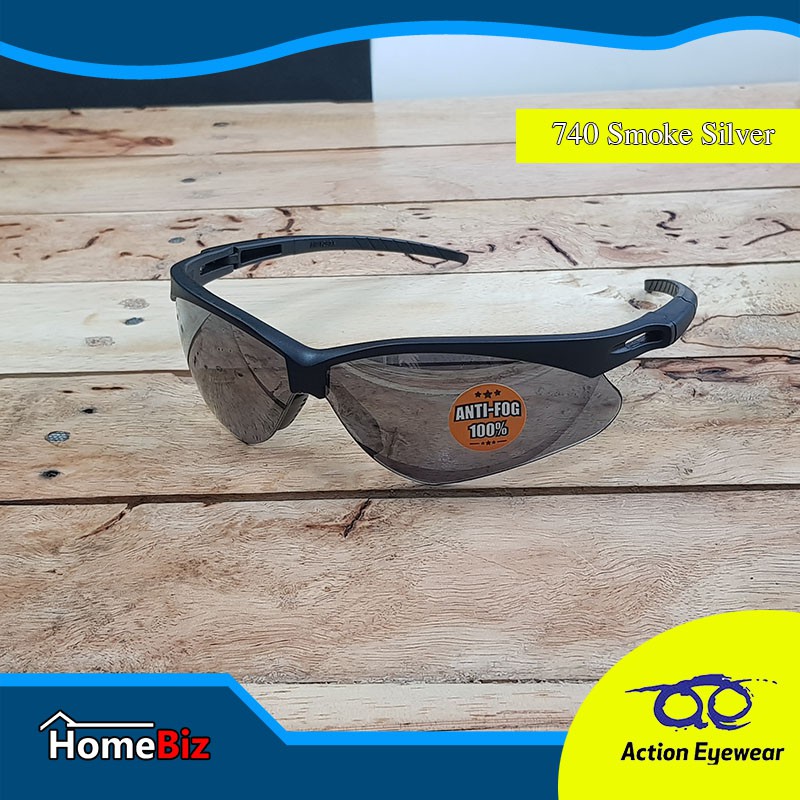 Action Eyewear 756 Smoke Silver แว่นตานิรภัย, กันUV, ใส่เที่ยว ใส่ ...