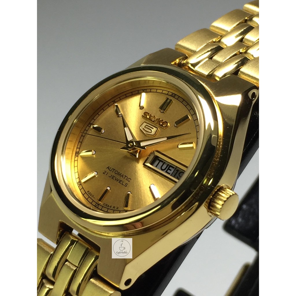 นาฬิกา ไซโก้ ผู้หญิงเรือนทอง Seiko 5 รุ่น SYMA04K1 Automatic Women ...