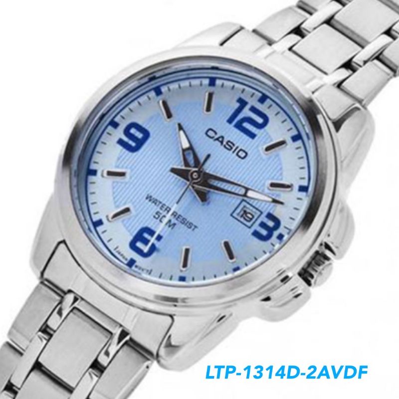 นาฬิกาข้อมือผู้หญิง สายสแตนเลส รุ่น LTP-1314D series หน้าปัดเด่นชัด ดู ...
