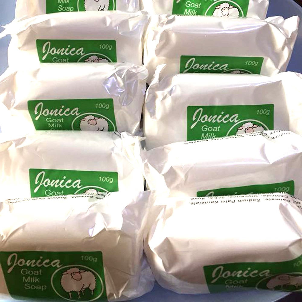 สบู่นมแพะ แพ็ค 10 ก้อน ตราโจนิกา JONICA GOAT MILK SOAP 100 กรัม สบู่หอม ...