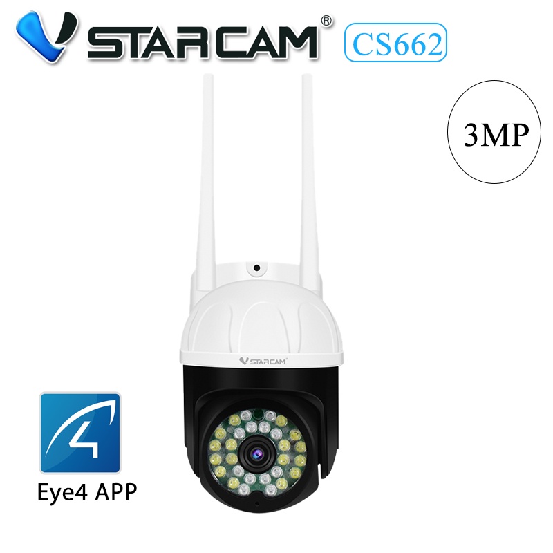 ราคาต่ำสุด Vstarcam CS662 C662 C18S 3MP Wifi Camera กันน้ำได้ ความละเอียด 3ล้าน ประกันศูนย์ EYE4 ...