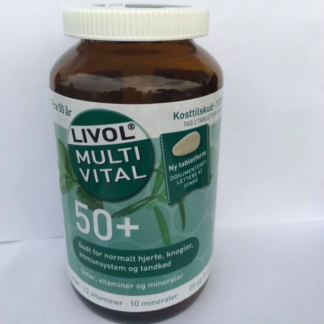 Livol Multi Vital 50+ วิตามินสำหรับผู้สูงวัย 50 ปี + | Shopee Thailand