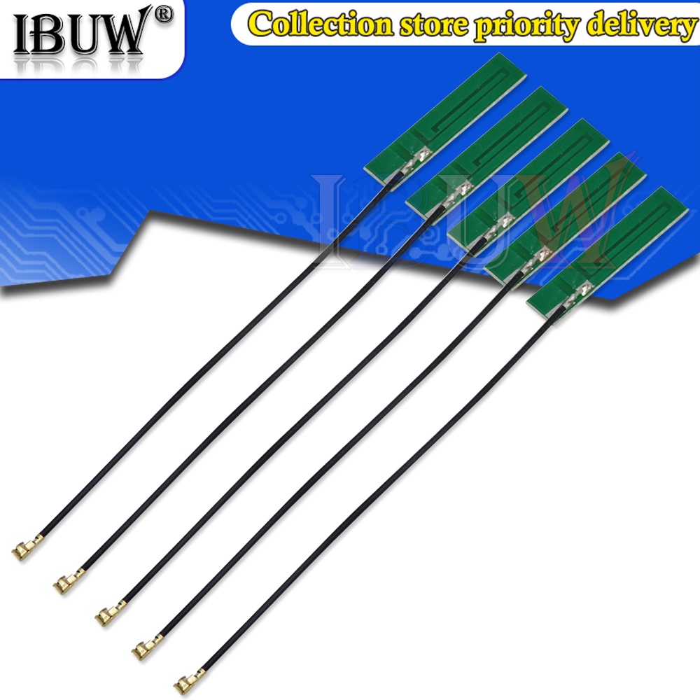 เสาอากาศบลูทูธไร้สาย WIFI 2.4G 3dbi PCB IPX IPEX WLAN Zigbee SIM900 ...