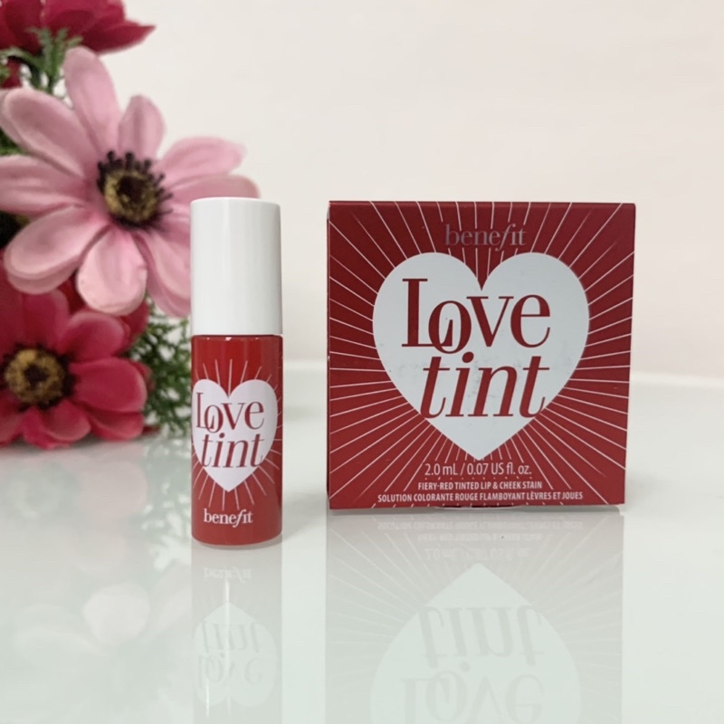 แท้💯 ลิปทินท์ Benefit love tint chachatint cheek & lip stain 2ml ...