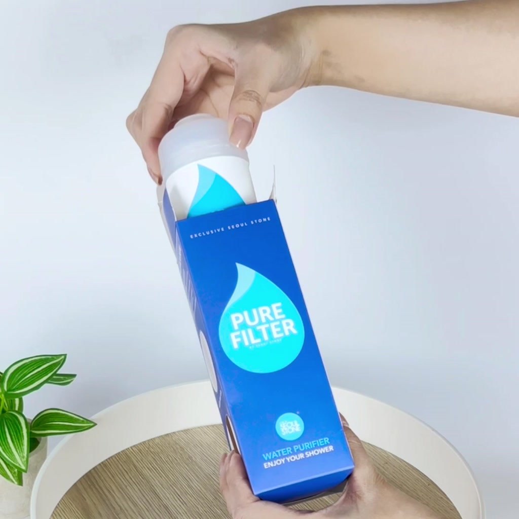 Pure Filter แพ็ค 1 ชิ้น ที่กรองน้ำฝักบัว 3 ชั้นลดสิว กรองคลอรีน กำจัด ...