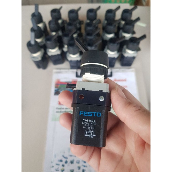 เฟสโต FESTOแฮนด์วาล์วปิดเปิด 5/2 เฟสโต รุ่น SV-5-M5-B | Shopee Thailand