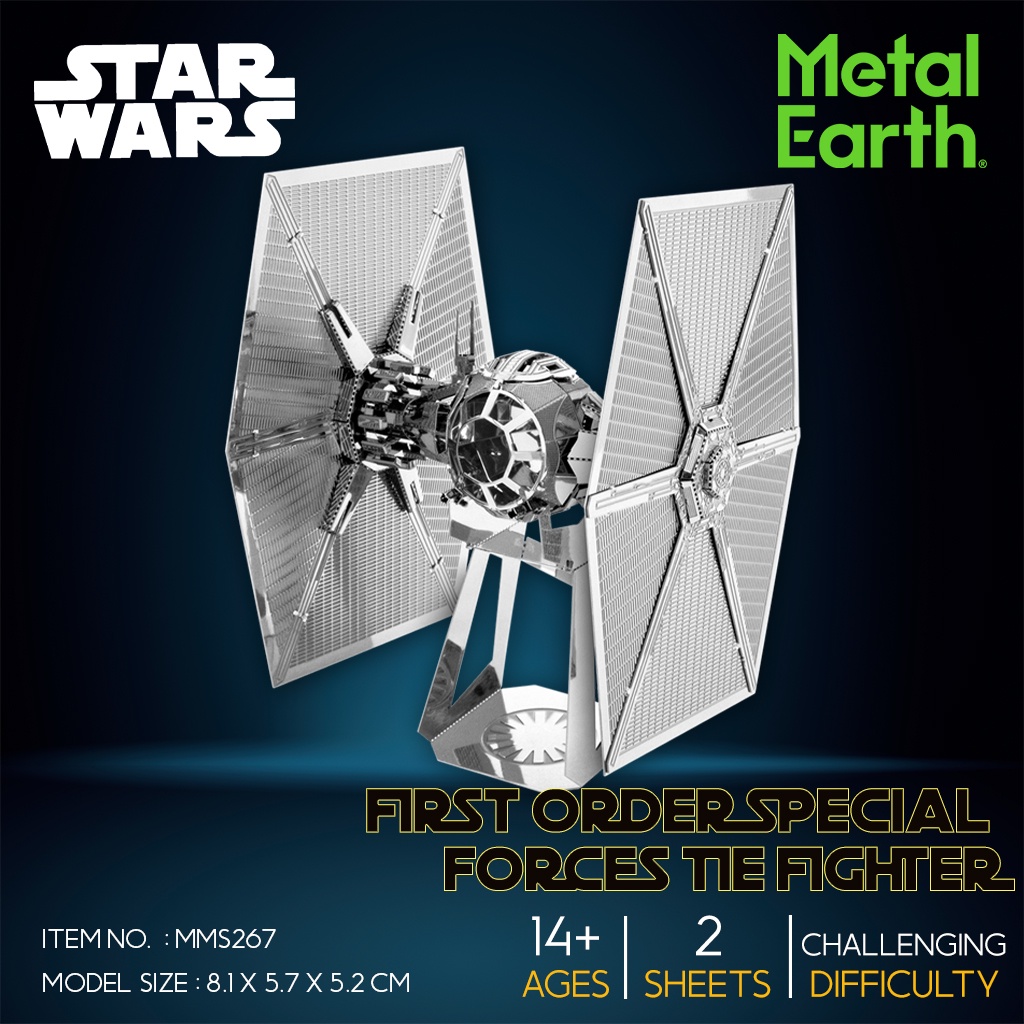 สตาร์วอร์โมเดลโลหะ 3D Metal Star Wars Special Forces TIE Fighter แบนด์ ...