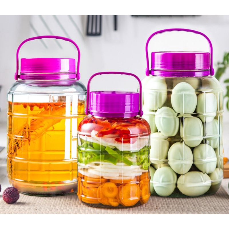 โหลแก้ว ขวดโหลดองบ๊วย ขวดโหลดองผลไม้ ขวดโหลแก้ว โหลเหล้าบ๊วย 1L 2L 3L 4L 5L 8L 10L 12L 15L ...