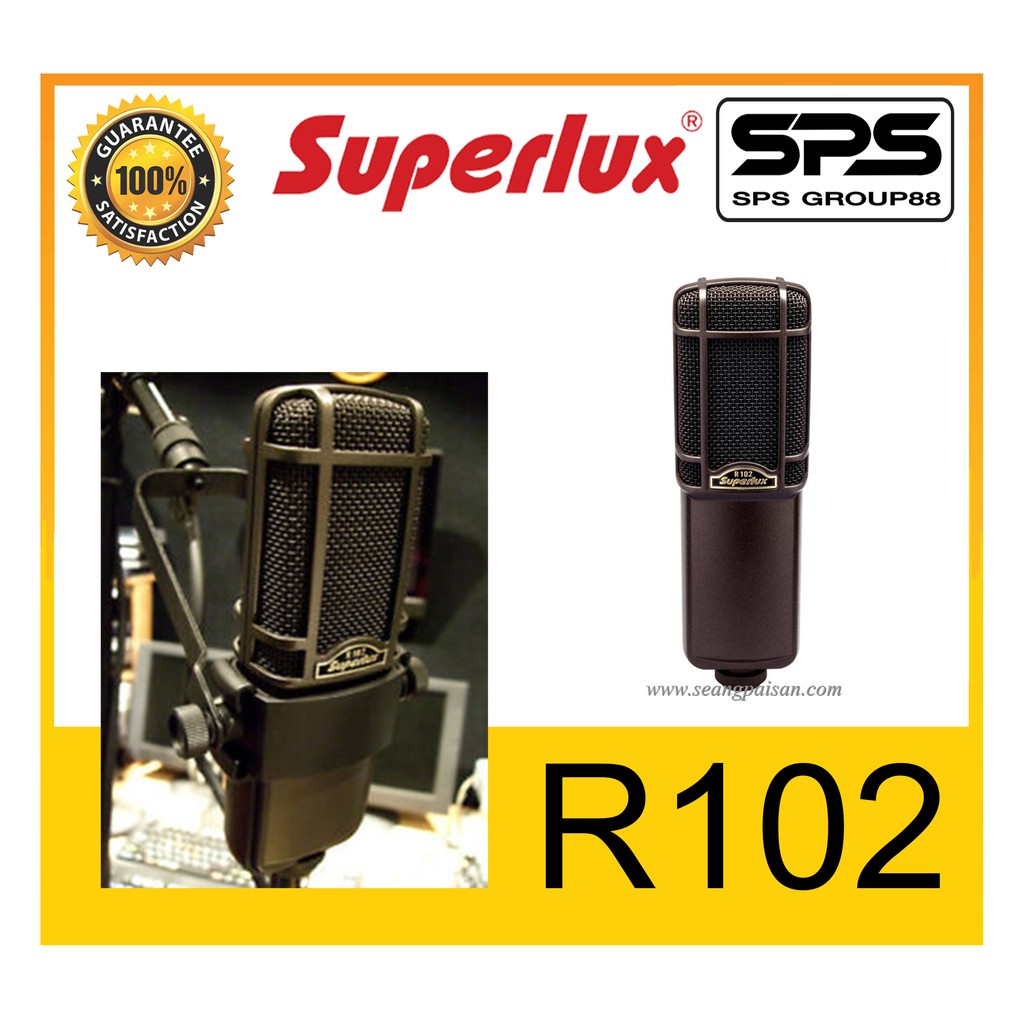 ไมค์คอนเดนเซอร์ไมค์สตูดิโอ ใช้สำหรับห้องบันทึกเสียง-อัดเสียง รุ่น R102 ...