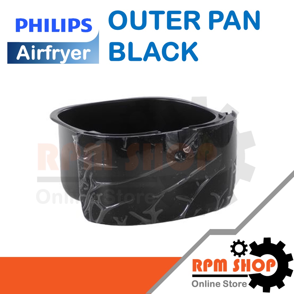 OUTER PAN BLACK อะไหล่แท้สำหรับหม้อทอดไร้น้ำมัน PHILIPS Airfryer รุ่น ...