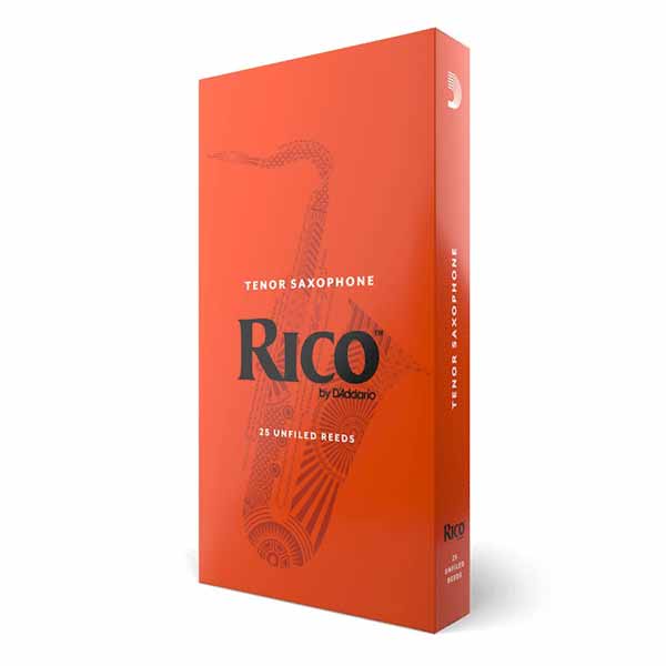 ลิ้นกล่องส้ม Rico Tenor Saxophone Reeds Orange Case 25 Pieces/Box ...