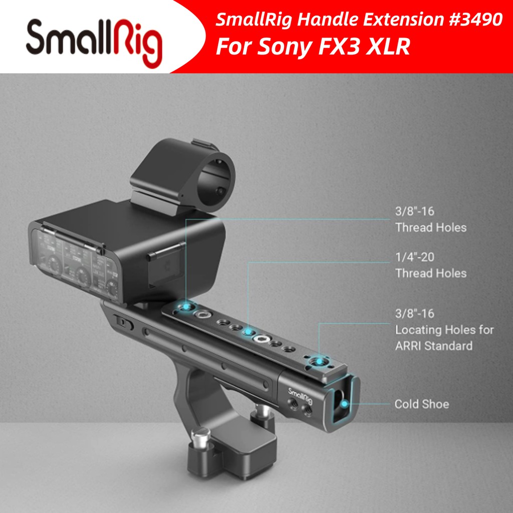 SmallRig Sony FX30 / FX3 Xlr อุปกรณ์ขยายแหวนด้ามจับ สําหรับ Md3490 ...