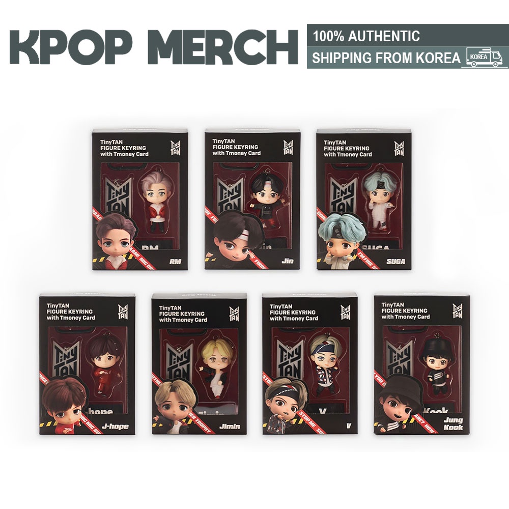BTS - TinyTan Figure Keyring with T-money | Shopee Thailand
