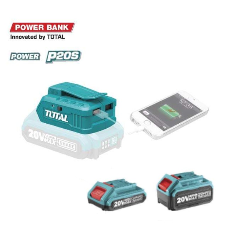 POWER BANK แถมฟรี แบตเตอรี่และที่ชาร์จไฟ TOTAL รหัส TUCLI2022 | Shopee ...