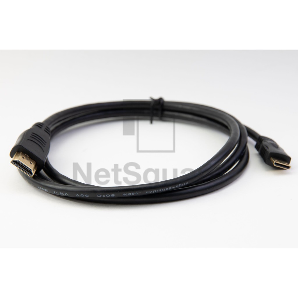 สาย HDMI to mini HDMI Cable mHDMI 1.5 แมตร | Shopee Thailand