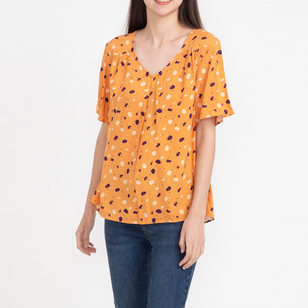 BOSSINI เสื้อครึ่งตัวสตรี Short Sleeve Blouses ผู้หญิง รหัส 52103222 ...