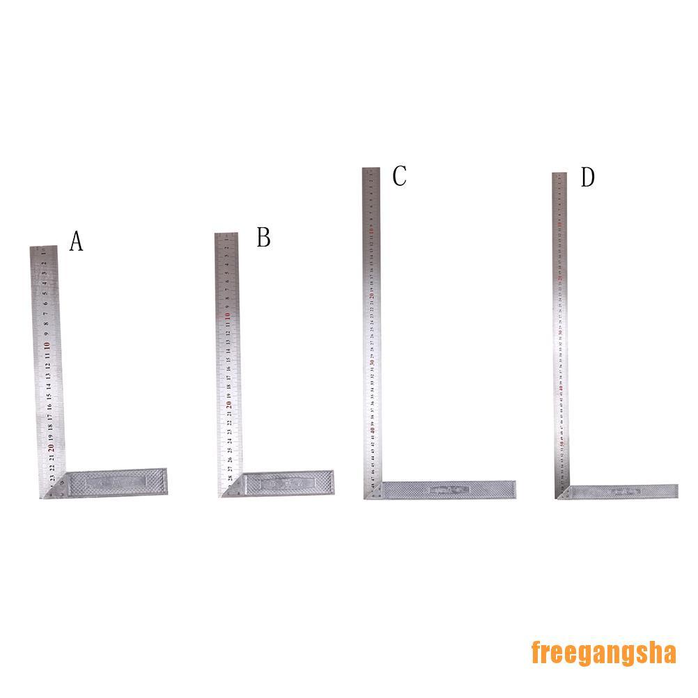 [FREGA] Stainless Steel L-Square Angle Ruler Woodworking Measuring Tool ...