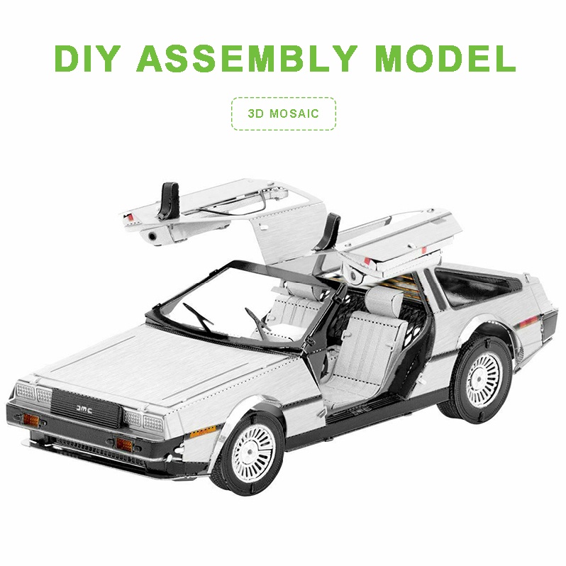 Metal Earth Back to the Future Delorean Time Machine Car 3D Model ...