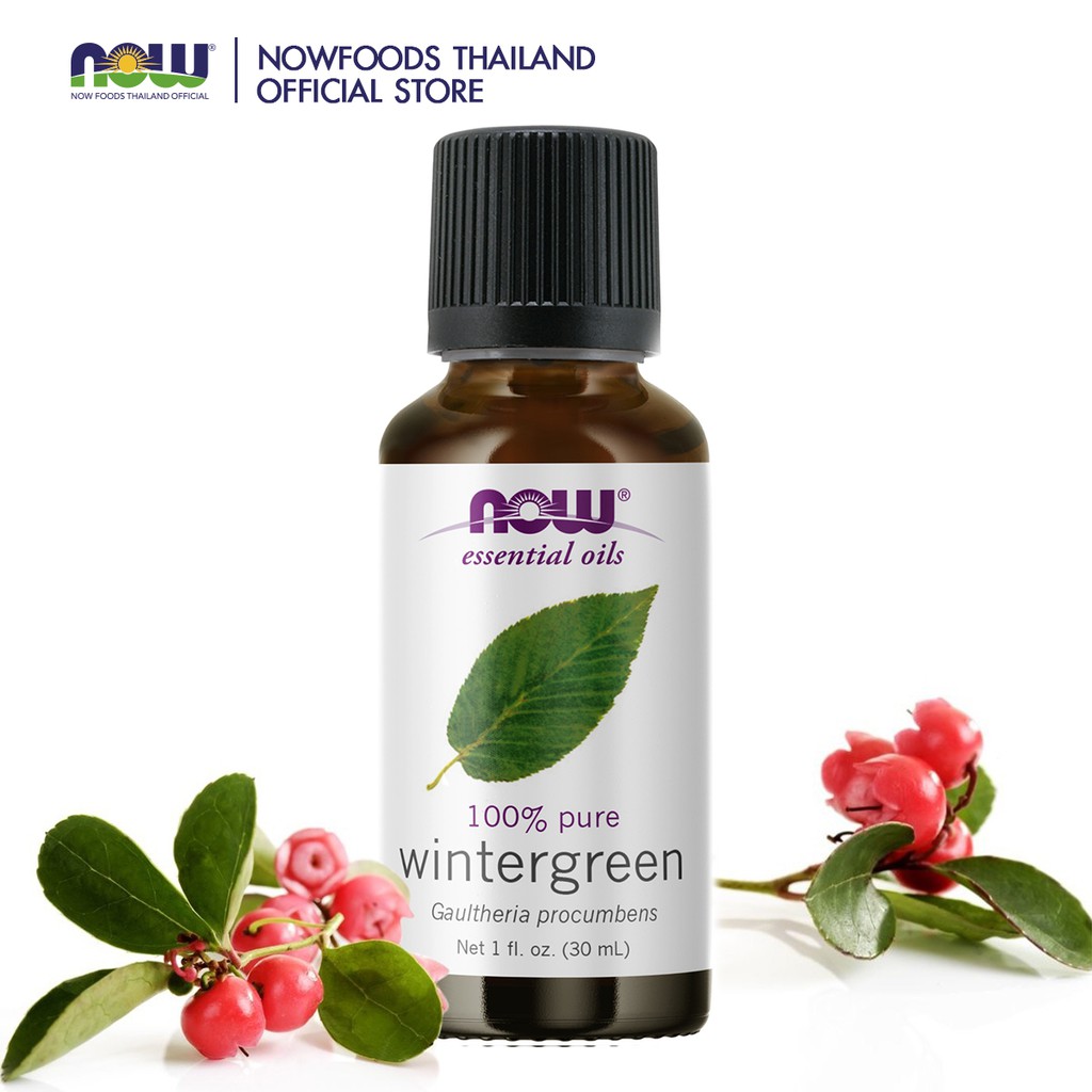 Now Essential Oils Wintergreen 100% Pure 30 ml. น้ำมันหอมระเหย กลิ่น ...