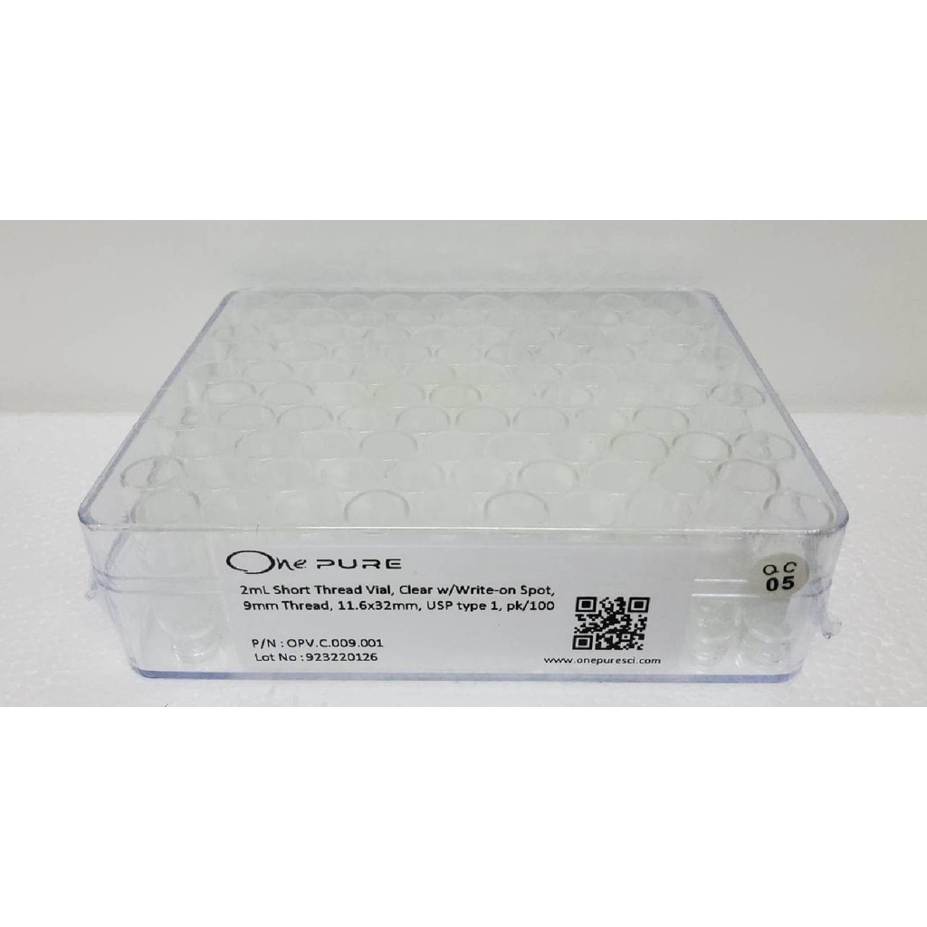 Vial 2 ml ชนิดใส ขวดใส่ตัวอย่าง HPLC,GC แบบเกลียว 100/pk | Shopee Thailand
