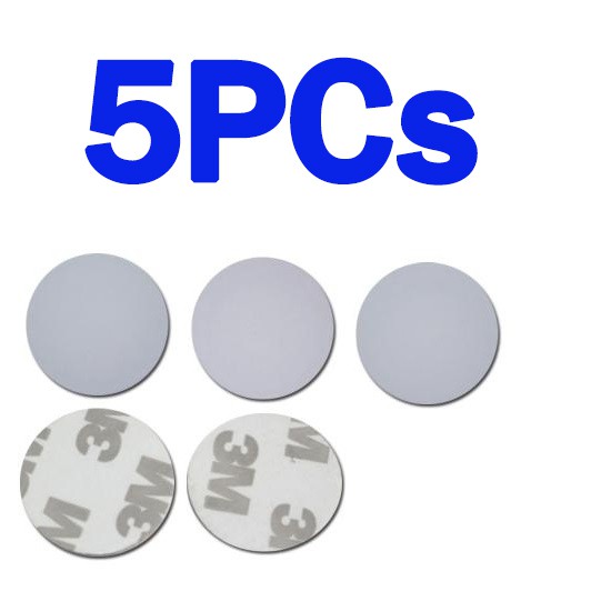 RFID 125KHz แบบเหรียญ ขนาด 2cm ( 20mm T5577 Sticker Rewritable Adhesive ...