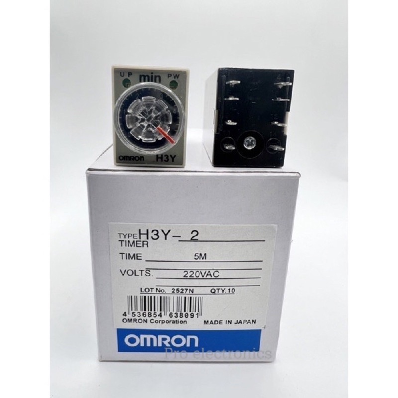 Timer H3Y2 H3Y4 h3y-4 h3y-2 12vdc 24vdc 220vac 5s 10s 30s 5m 10m 30m 60m ราคาไม่รวมซ็อกเก็ต ขา ...