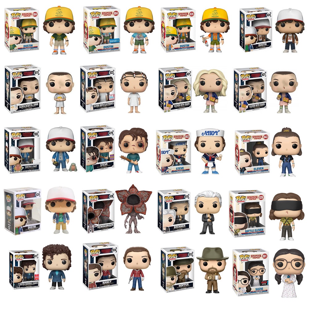 Funko Stranger Things POP TV Dustin Steve Eleven 11 Demogorgon Brenner ...