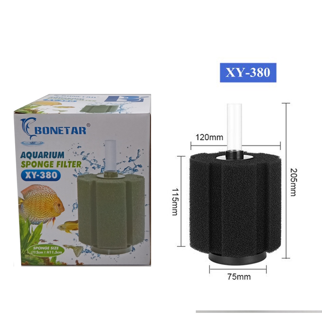 กรองฟองน้ำตู้ปลา ยี่ห้อ Bonetar รุ่น XY-2835/XY-2836/XY-2810/XY-2811/XY-2813/XY-180/XY-380 ...