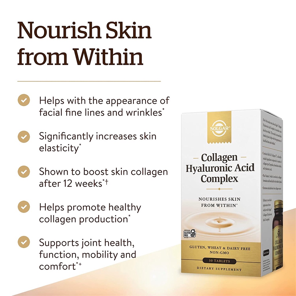 Solgar & Doctor's Best, Collagen Hyaluronic Acid Complex | Shopee Thailand